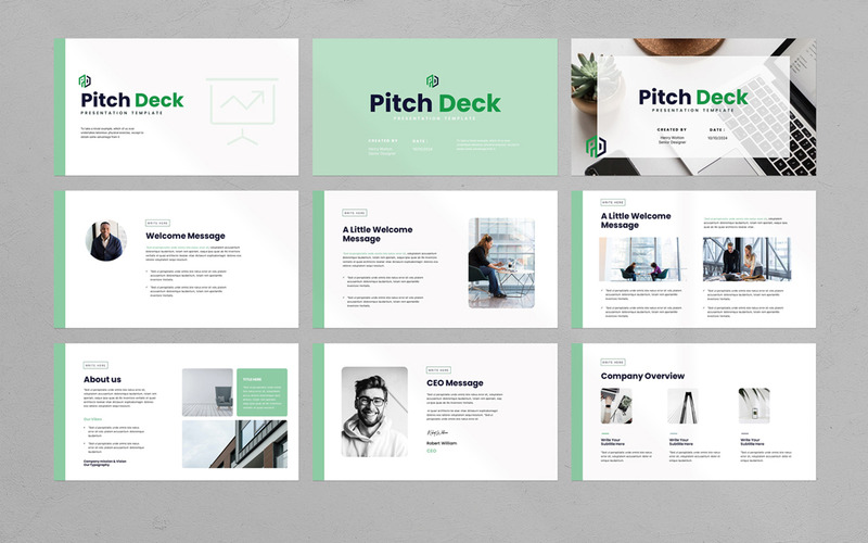 Pitch Deck Layout PowerPoint Presentation Template