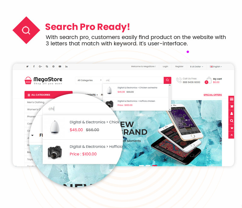 MegaStore - Multipurpose OpenCart 3 Theme - TemplateMonster