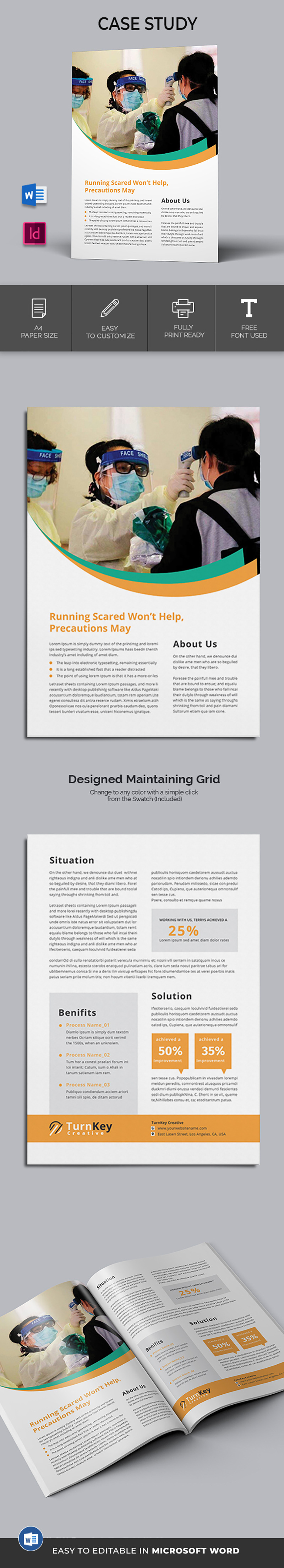 Case Study Brochure Template Design #388628 - TemplateMonster