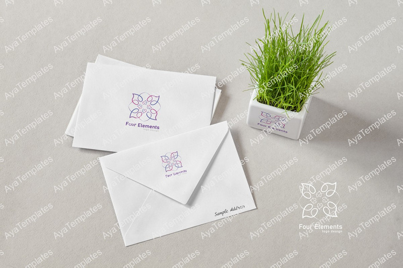 Four Elements Logo Design Template #366158 - TemplateMonster