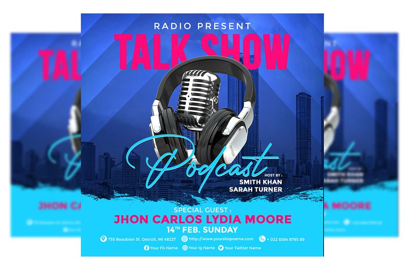 Podcast Design - Poster Template #296149 - TemplateMonster