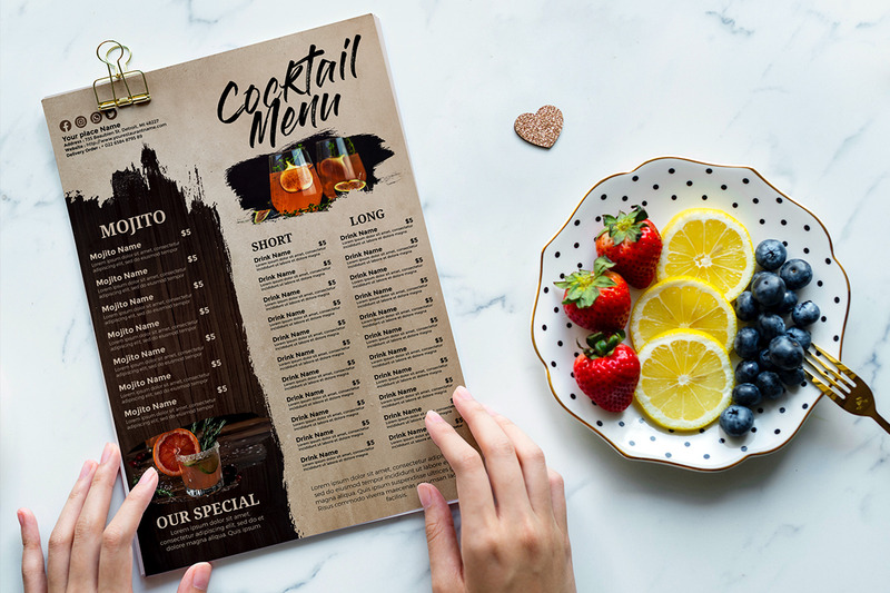 New Cocktails Menu - Flyer Template #295462 - TemplateMonster