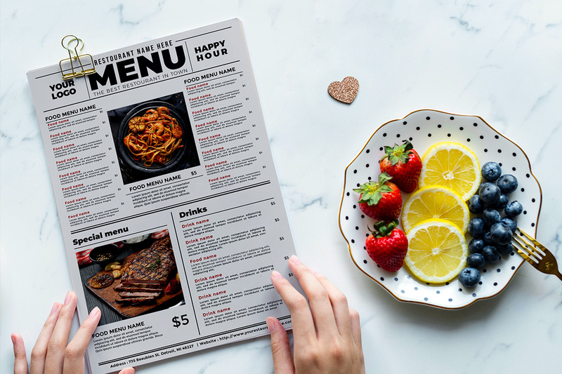 Simple restaurant menu Template #295128 - TemplateMonster