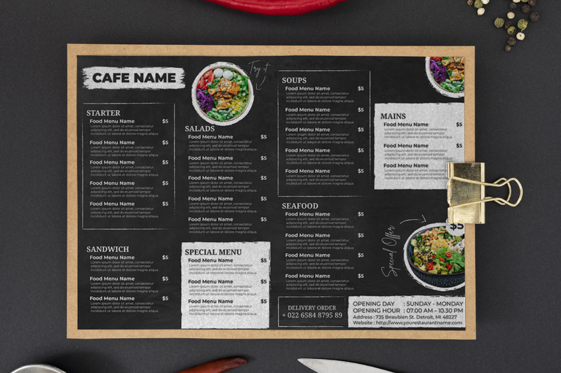 Food Menu Flyer Template - Double Side - TemplateMonster