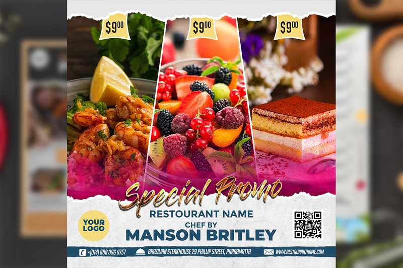 Restaurant Promo - flyer template #294251 - TemplateMonster