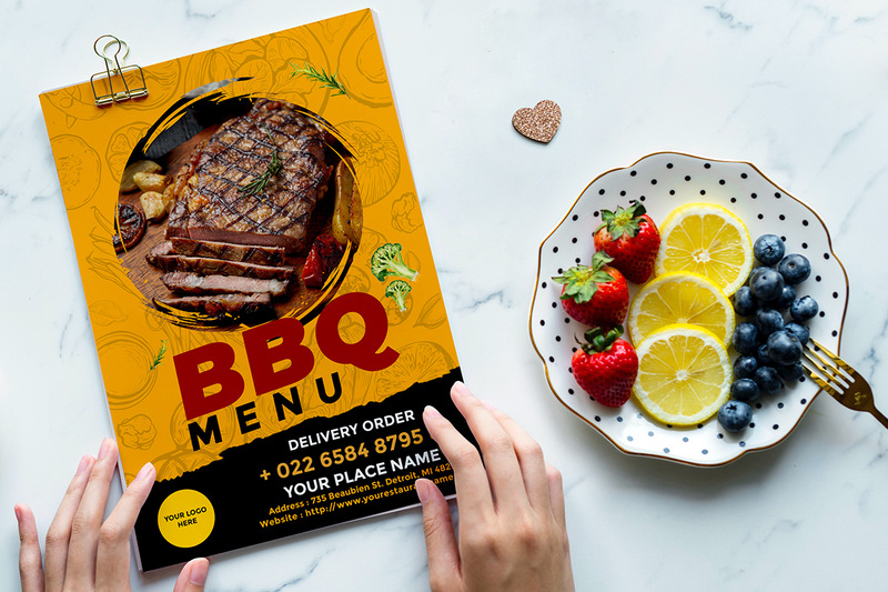 BBQ Menu - Flyer Template #296476 - TemplateMonster