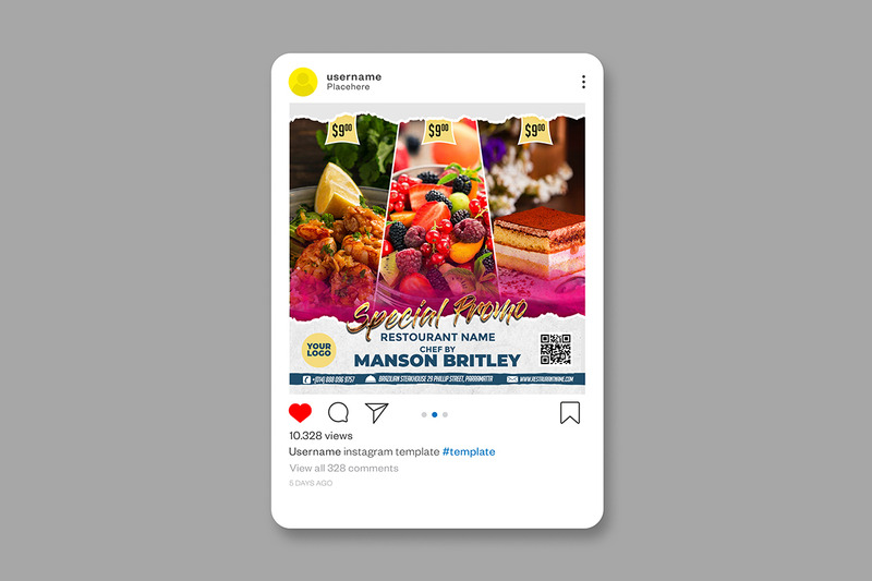 Restaurant Promo - flyer template #294251 - TemplateMonster