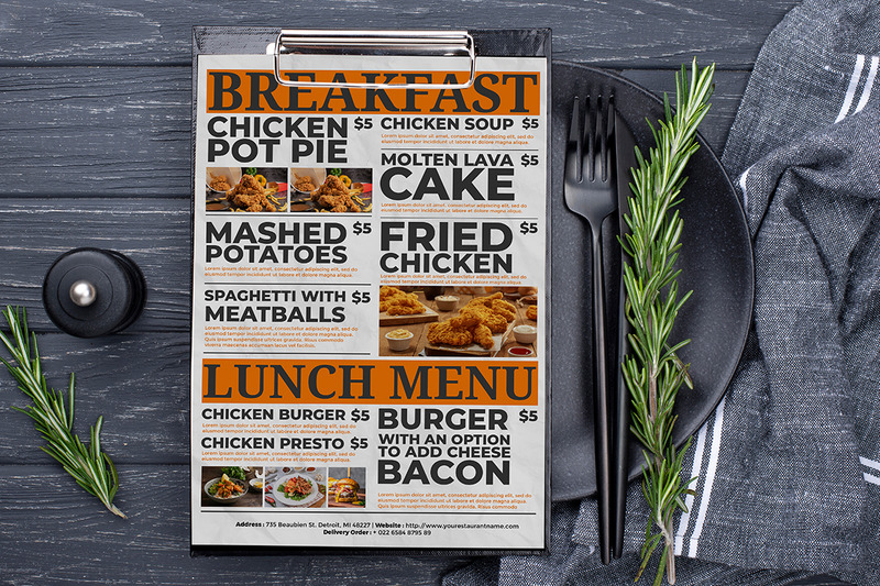 Breakast - Restaurant menu template #295459 - TemplateMonster