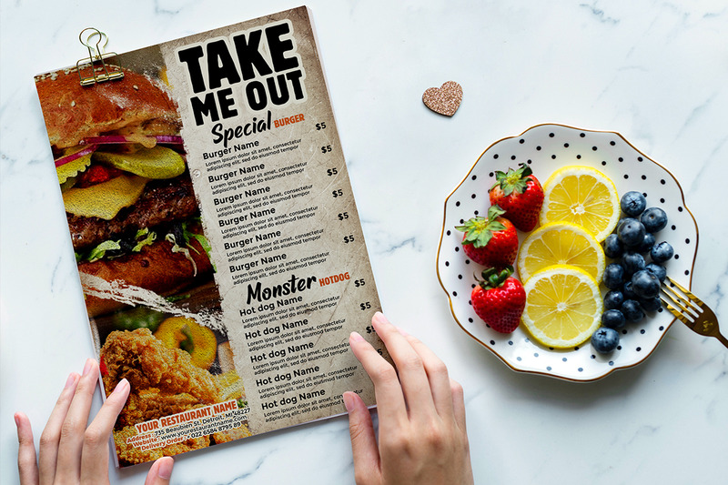 Classic food menu template #2 #295360 - TemplateMonster