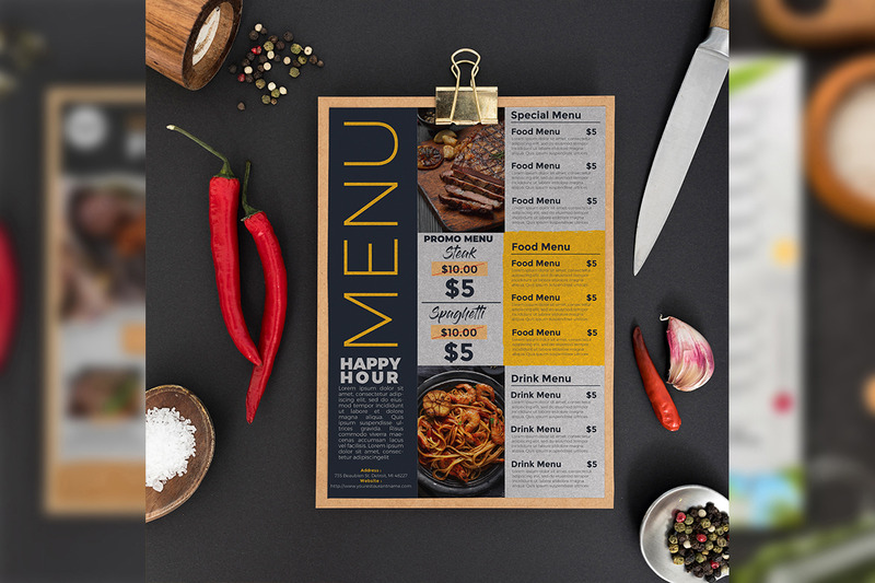 Simple Menu - Flyer Template #295133 - TemplateMonster