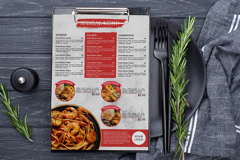 Modern Restaurant Menu Template#2 #293890 - TemplateMonster