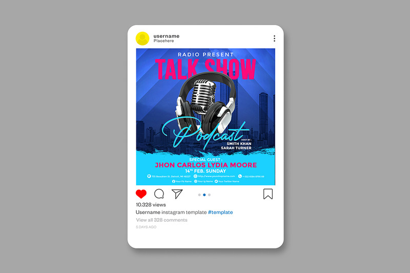 Podcast Design - Poster Template #296149 - TemplateMonster