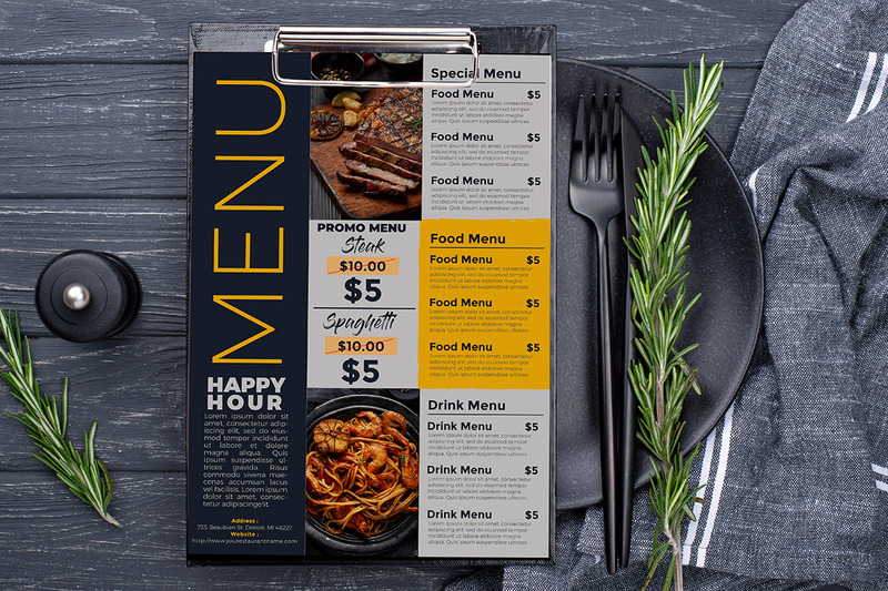 Simple Menu - Flyer Template #295133 - TemplateMonster