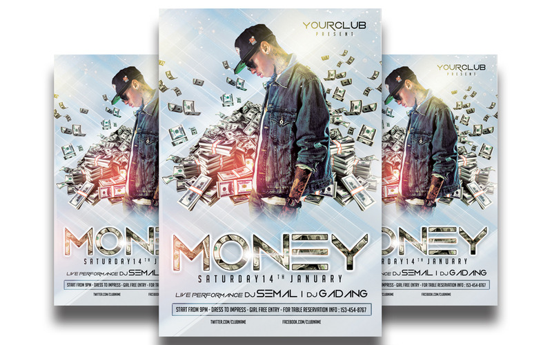 Money Party Flyer Template #5 #293241 - TemplateMonster