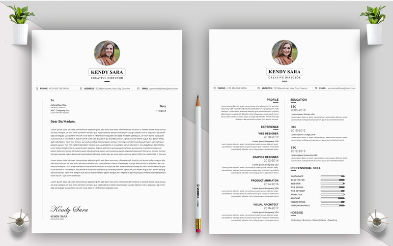 Kendy Sara - CV & Resume Template - TemplateMonster