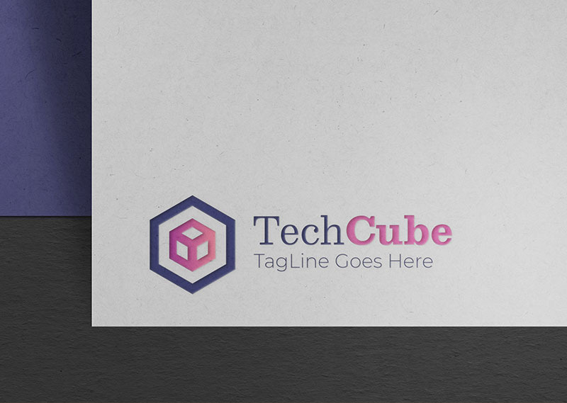 TechCube Technology Startup Logo Template - TemplateMonster
