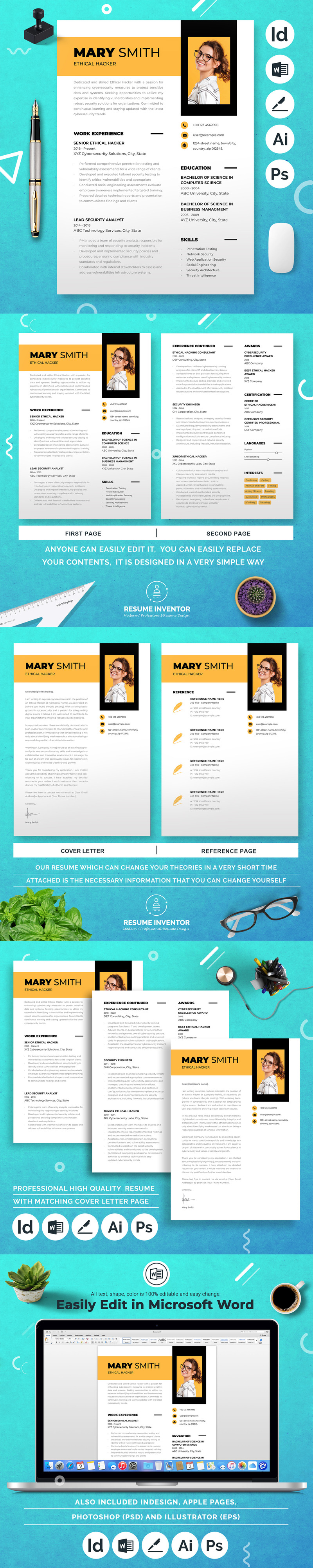 Modern Professional Resume Template Design - TemplateMonster