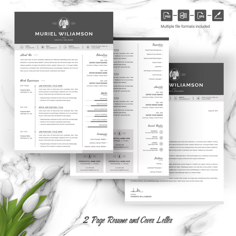 Muriel Williamson / CV Template #218824 - TemplateMonster