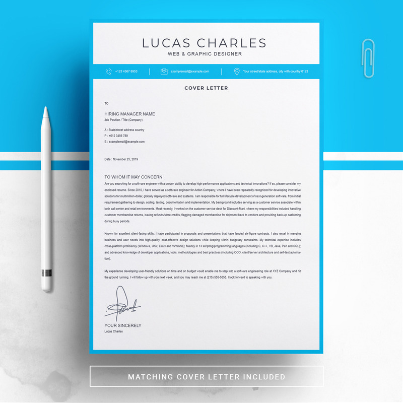 LUCAS CHARLES / Resume Template #194223 - TemplateMonster