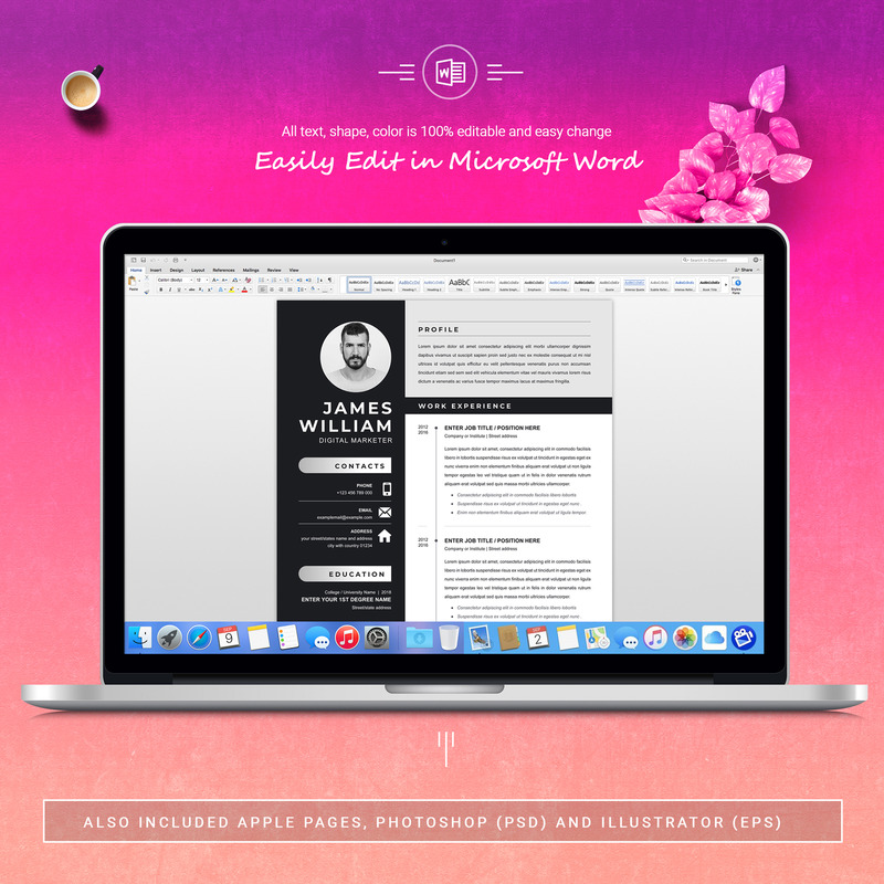 JAMES WILLIAM / CV Template #194221 - TemplateMonster