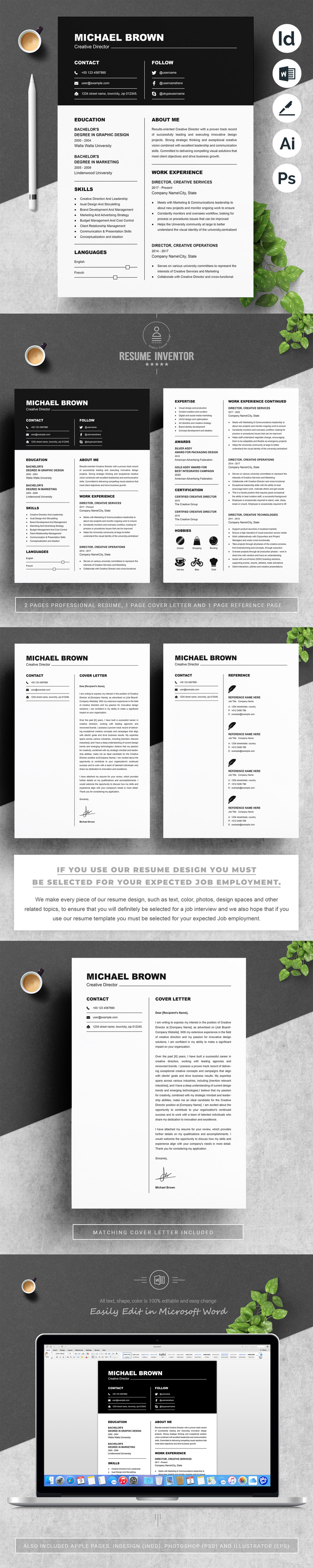 Creative Portfolio Resume Template Design - TemplateMonster