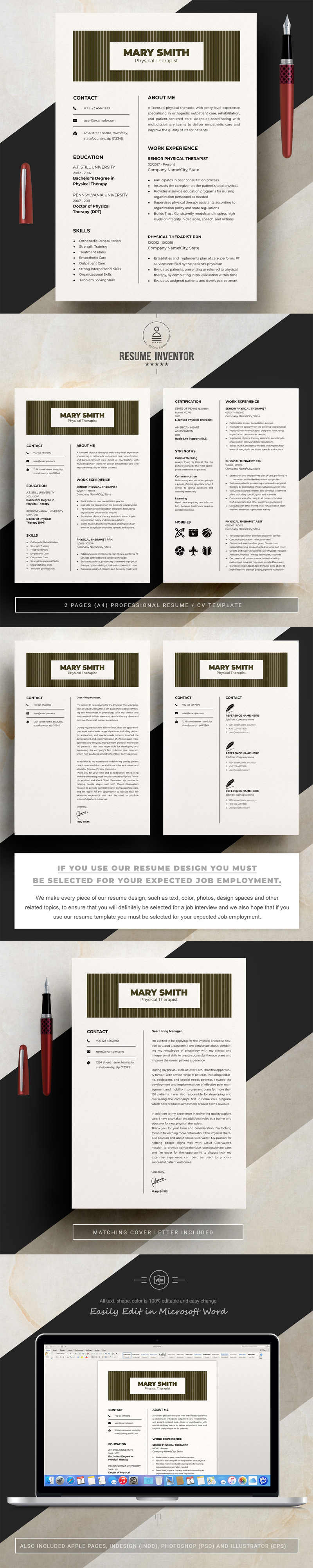 Simple Resume And CV Template Layout - TemplateMonster