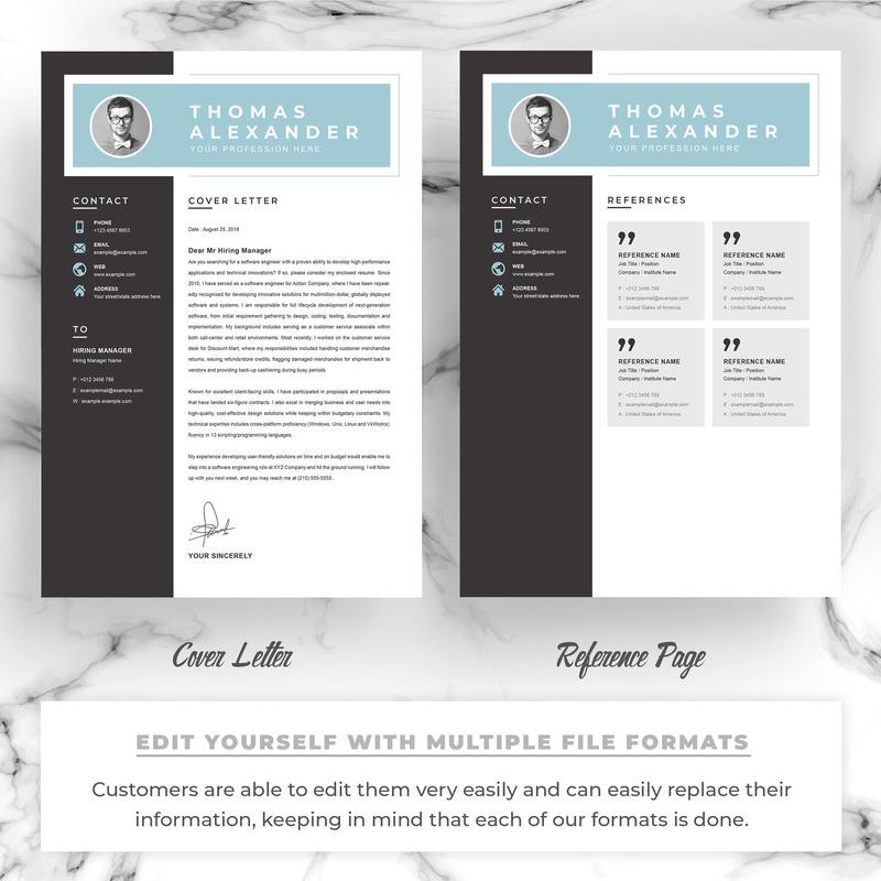 Thomas / Printable Resume Templates #186177 - TemplateMonster