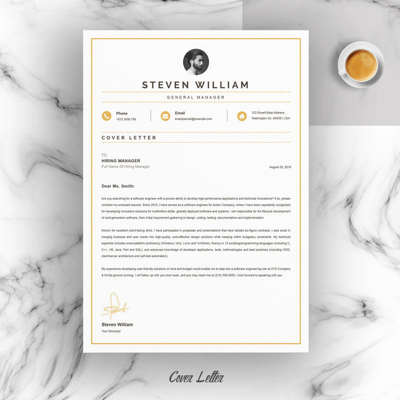 Steven / CV Template Printable Resume Templates