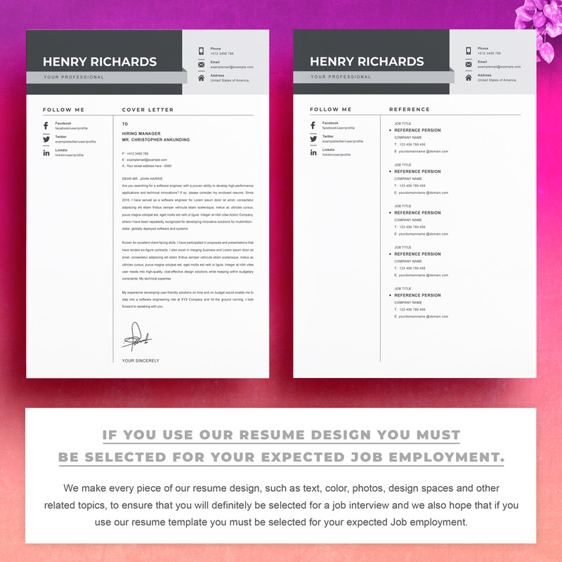 Henry Richards / CV Template #210154 - TemplateMonster