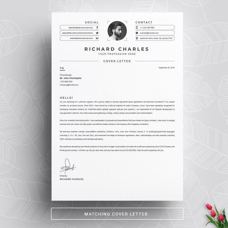 Richard / Printable Resume Templates - TemplateMonster
