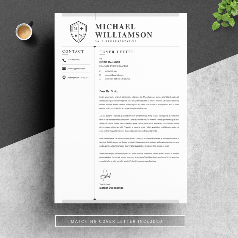Michael / Clean CV Template #222725 - TemplateMonster