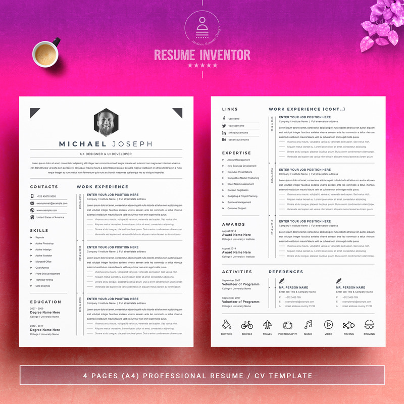 Michael Joseph / Resume Template #190088 - TemplateMonster