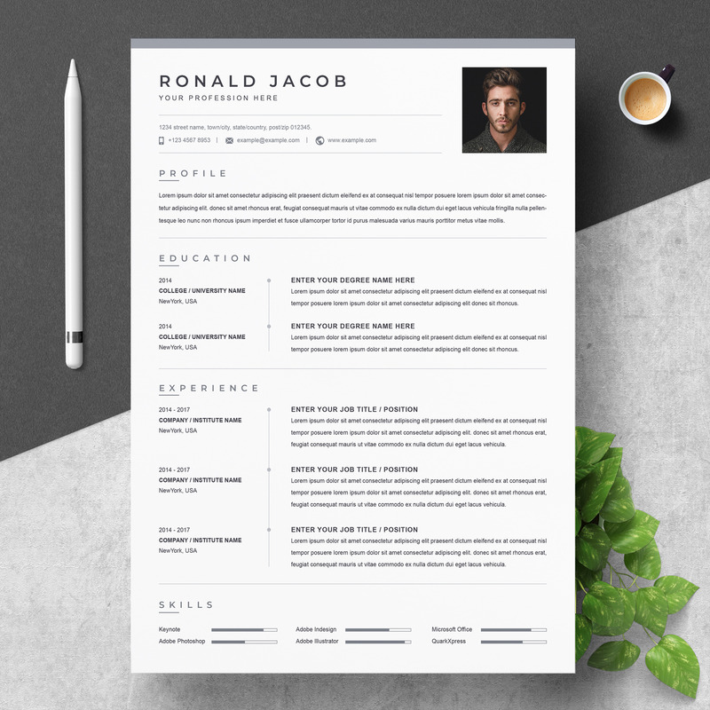 Ronald / CV Template Printable Resume - TemplateMonster