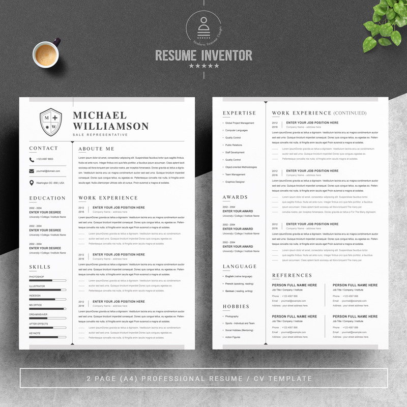 Michael / Clean CV Template #222725 - TemplateMonster