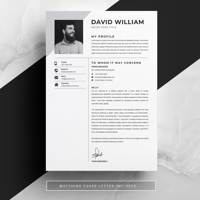 David William / Resume Template #232009 - TemplateMonster