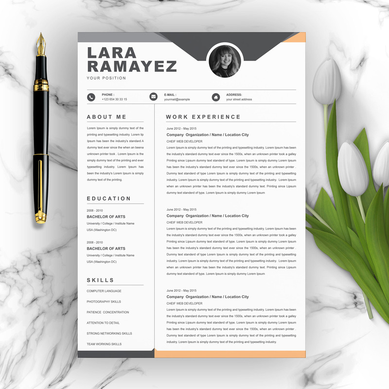 Lara Ramayez / CV Template #195820 - TemplateMonster