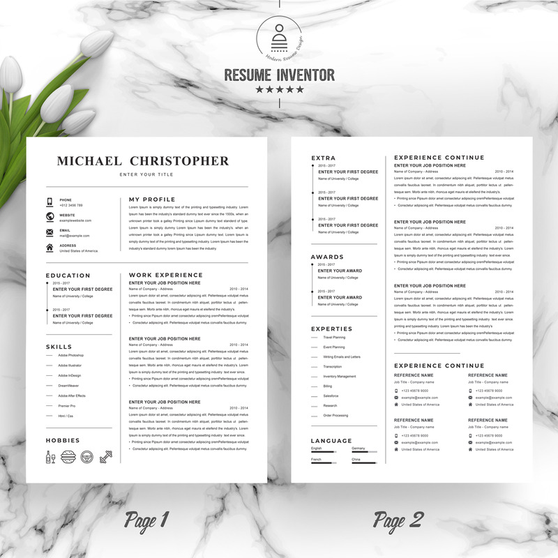 Michael / CV Resume Template #230848 - TemplateMonster