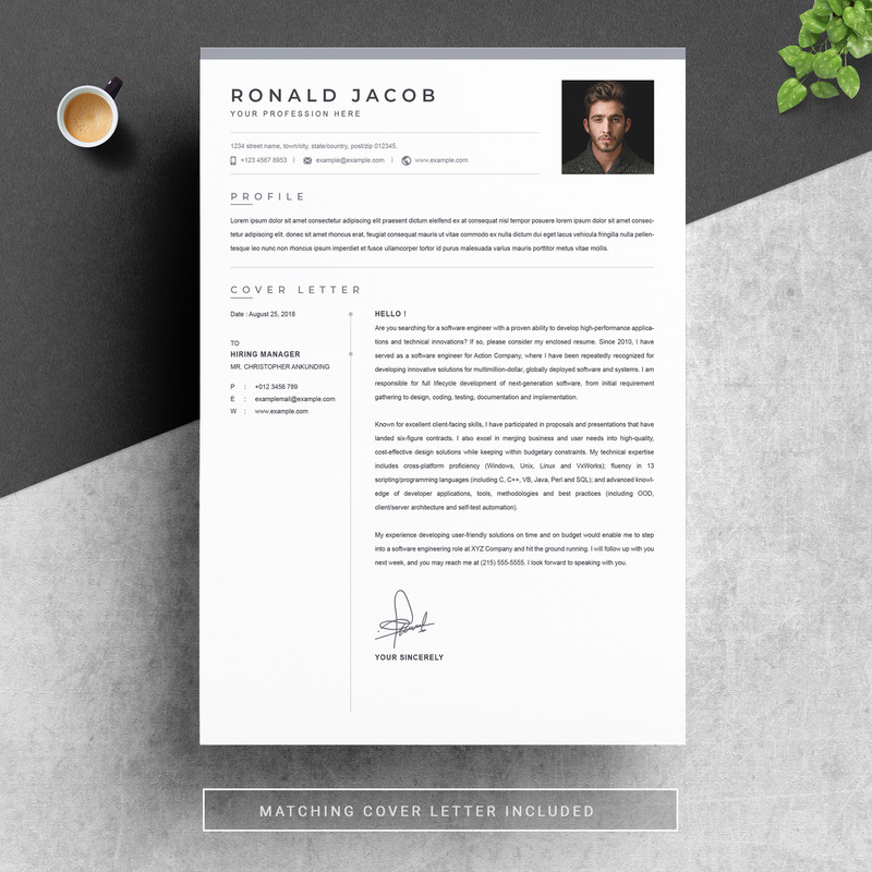 Ronald / CV Template Printable Resume - TemplateMonster