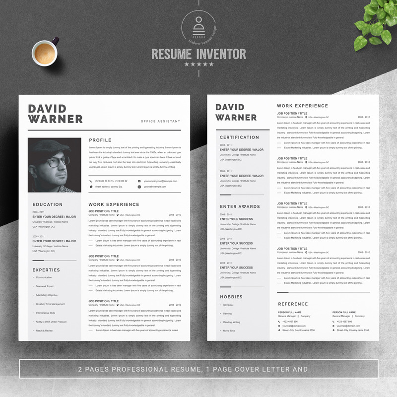 David Warner / CV Template #203382 - TemplateMonster