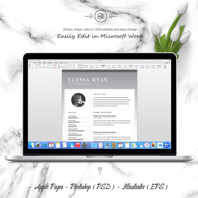 Ryan CV Template Printable Resume Templates - TemplateMonster