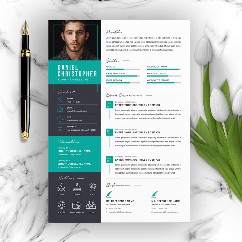 Daniel / CV Template Printable Resume Templates