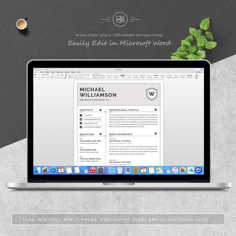 Michael / Resume Template #218151 - TemplateMonster