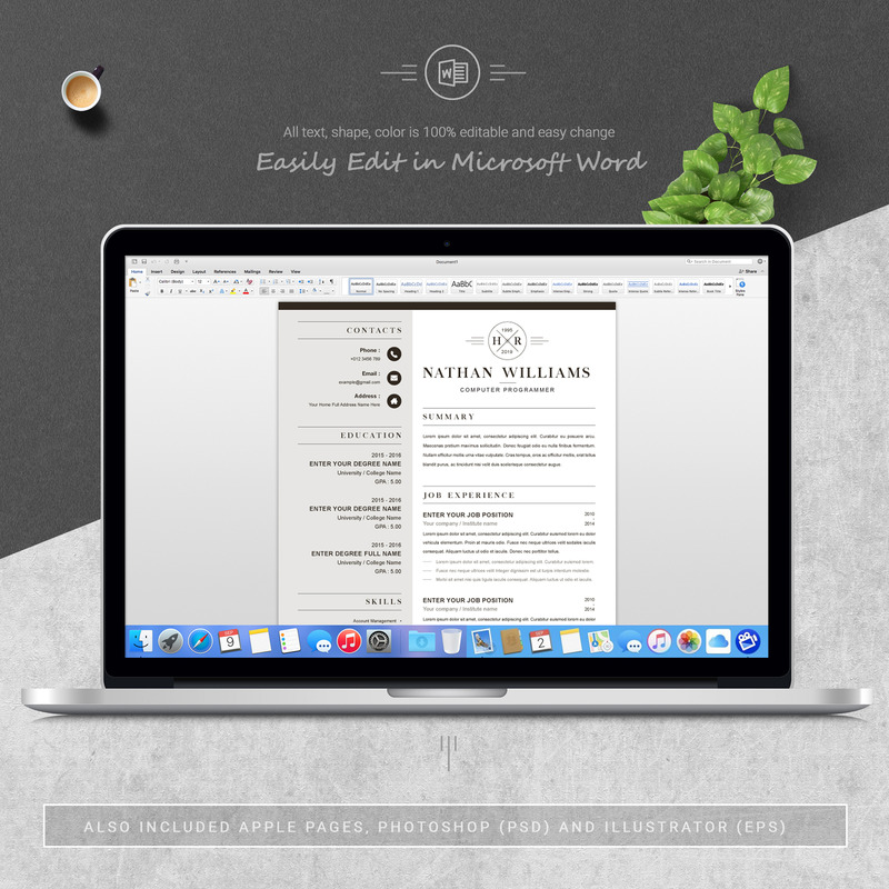 Nathan / Modern Resume Template #232014 - TemplateMonster