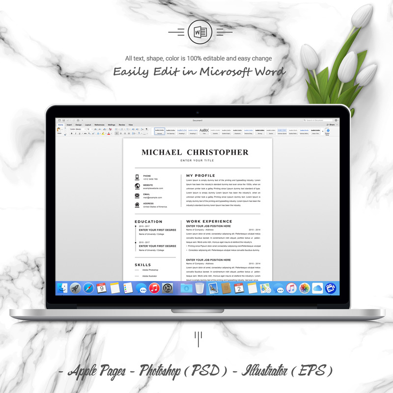 Michael / CV Resume Template #230848 - TemplateMonster