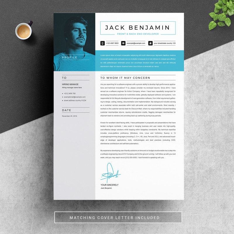 Jack Benjamian / CV Template #190087 - TemplateMonster