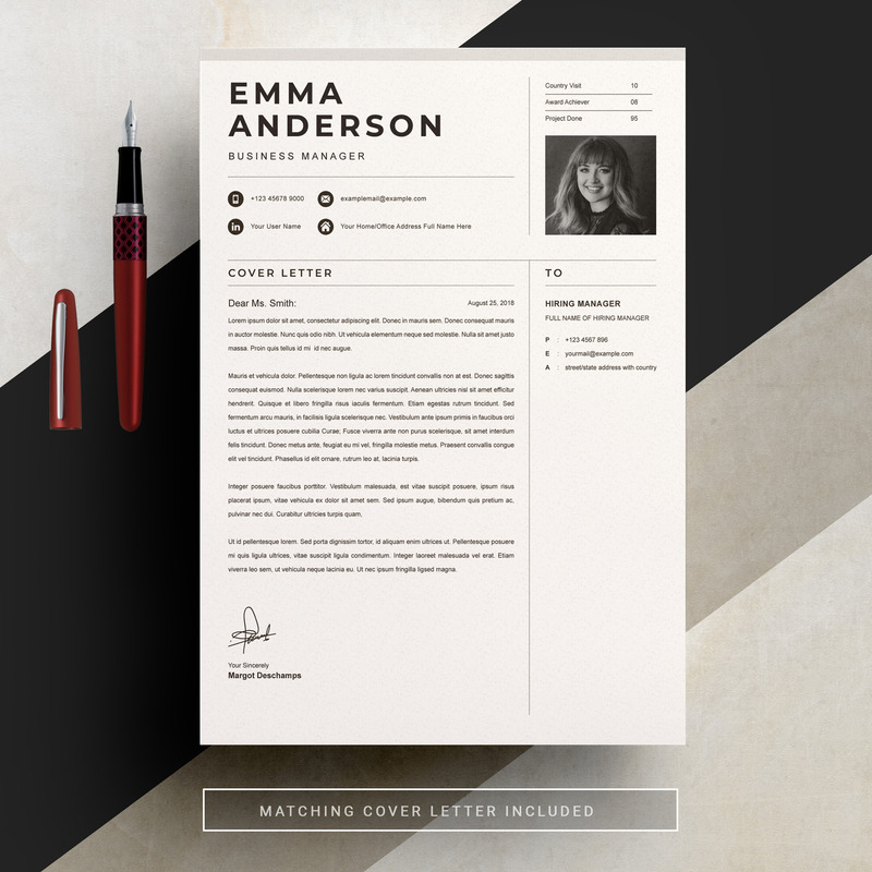 Emma Anderson / Resume CV #234078 - TemplateMonster