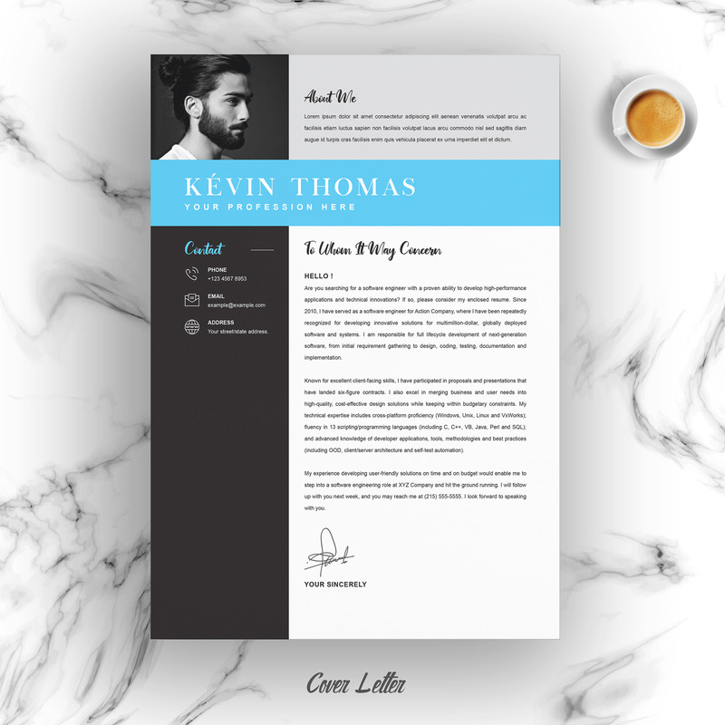 Kevin / Printable Resume Templates #186187 - TemplateMonster