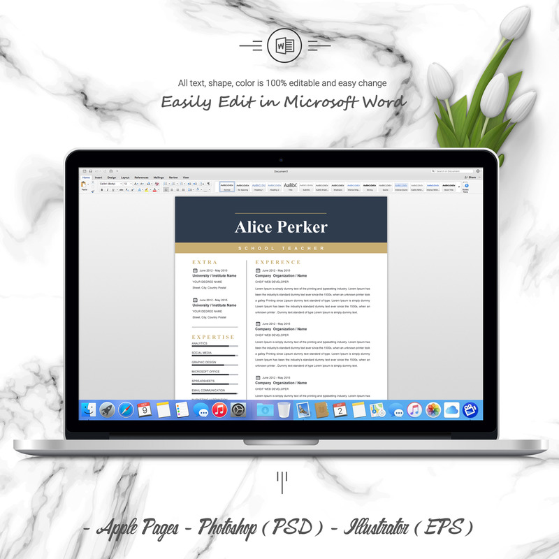 Alice Perker / Resume Template #230765 - TemplateMonster