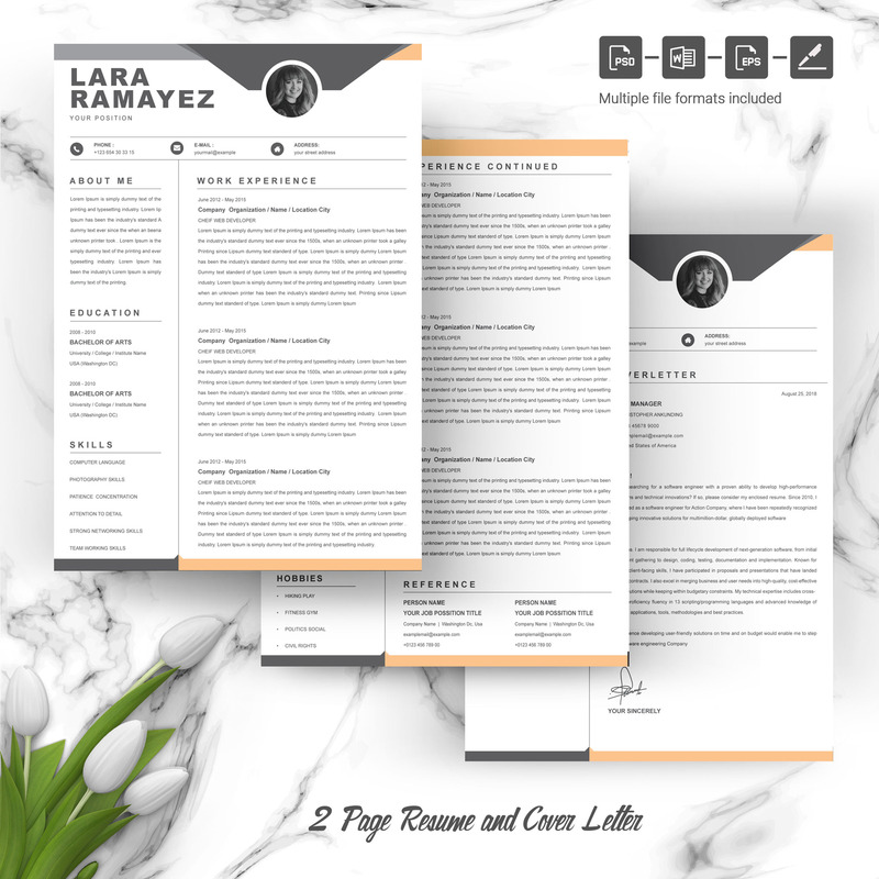 Lara Ramayez / CV Template #195820 - TemplateMonster