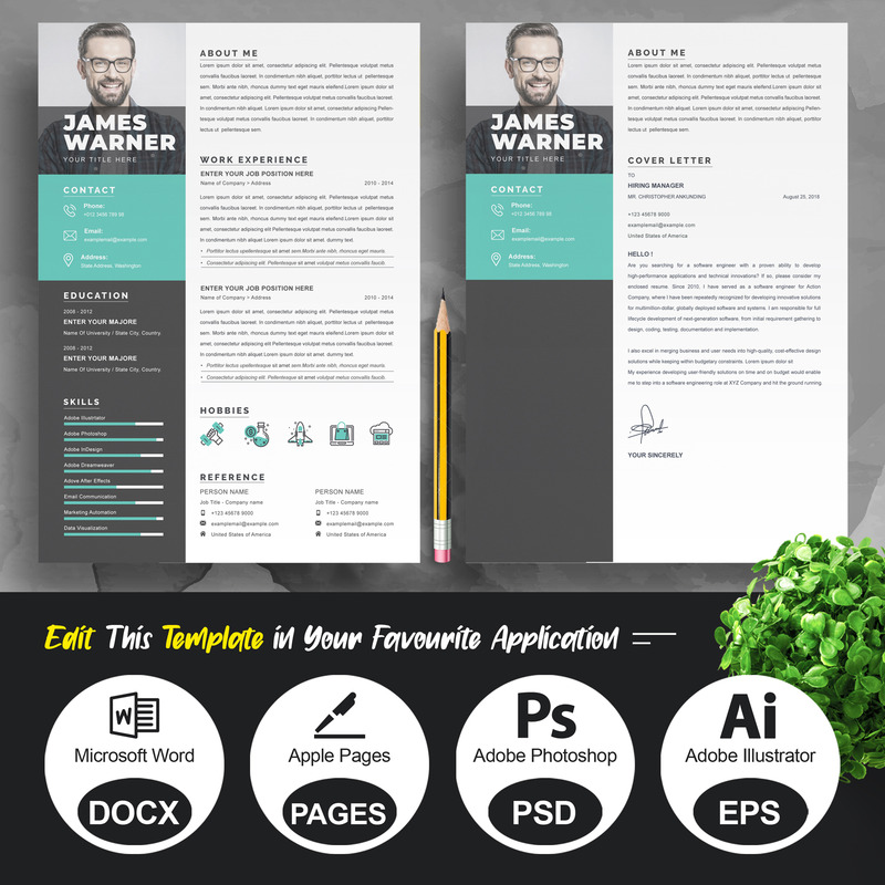 James Warner / Professional CV Template - TemplateMonster